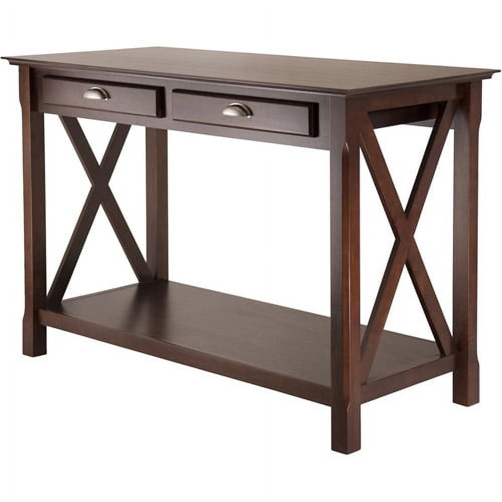Free Shipping! Winsome Wood Xola X Panel Console Table with Drawers ...