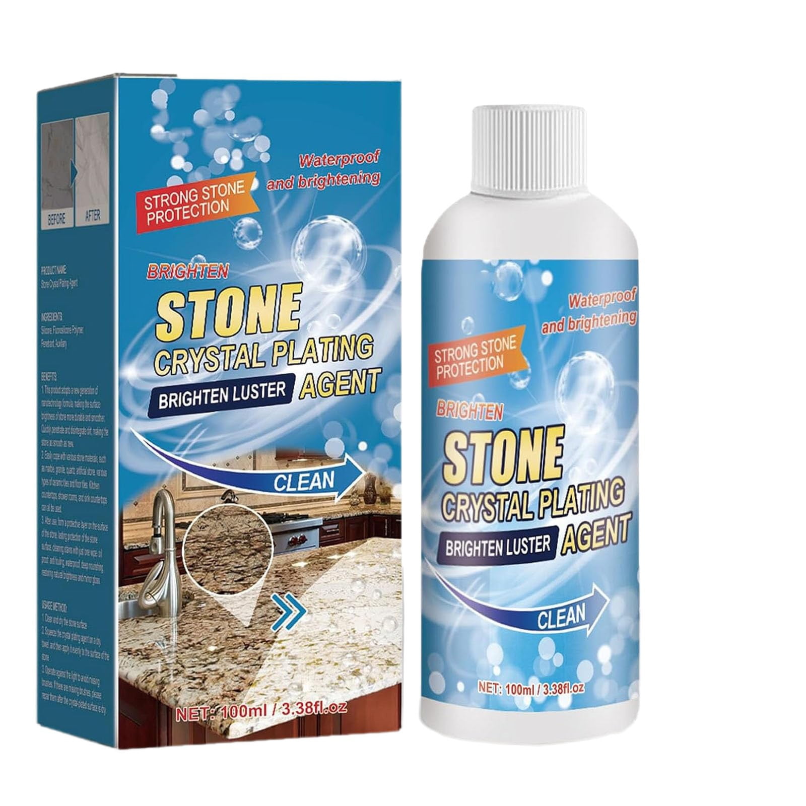 Winsopee 100mL Stone Plating Agent Stone Plating Brighten Luster Agent ...