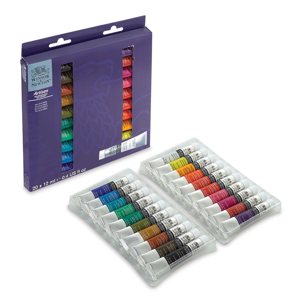Winsor & Newton Artisan Water Mixable Oil Color Paint, 12 mL Tubes, 20 ...