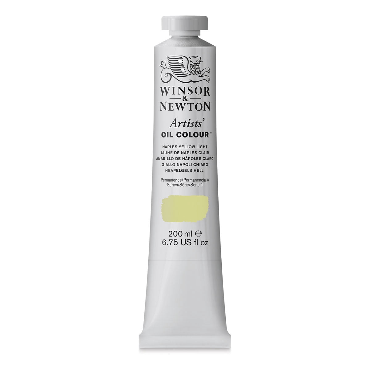 Winsor & Newton Artists' Oil Color, 200ml, Naples Yellow Light ...