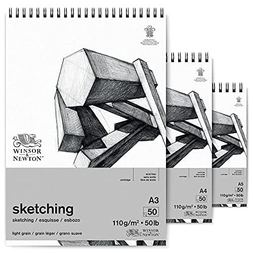 Winsor & Newton Classic Sketching Paper Pad, 14" x 17", 50 Sheets ...