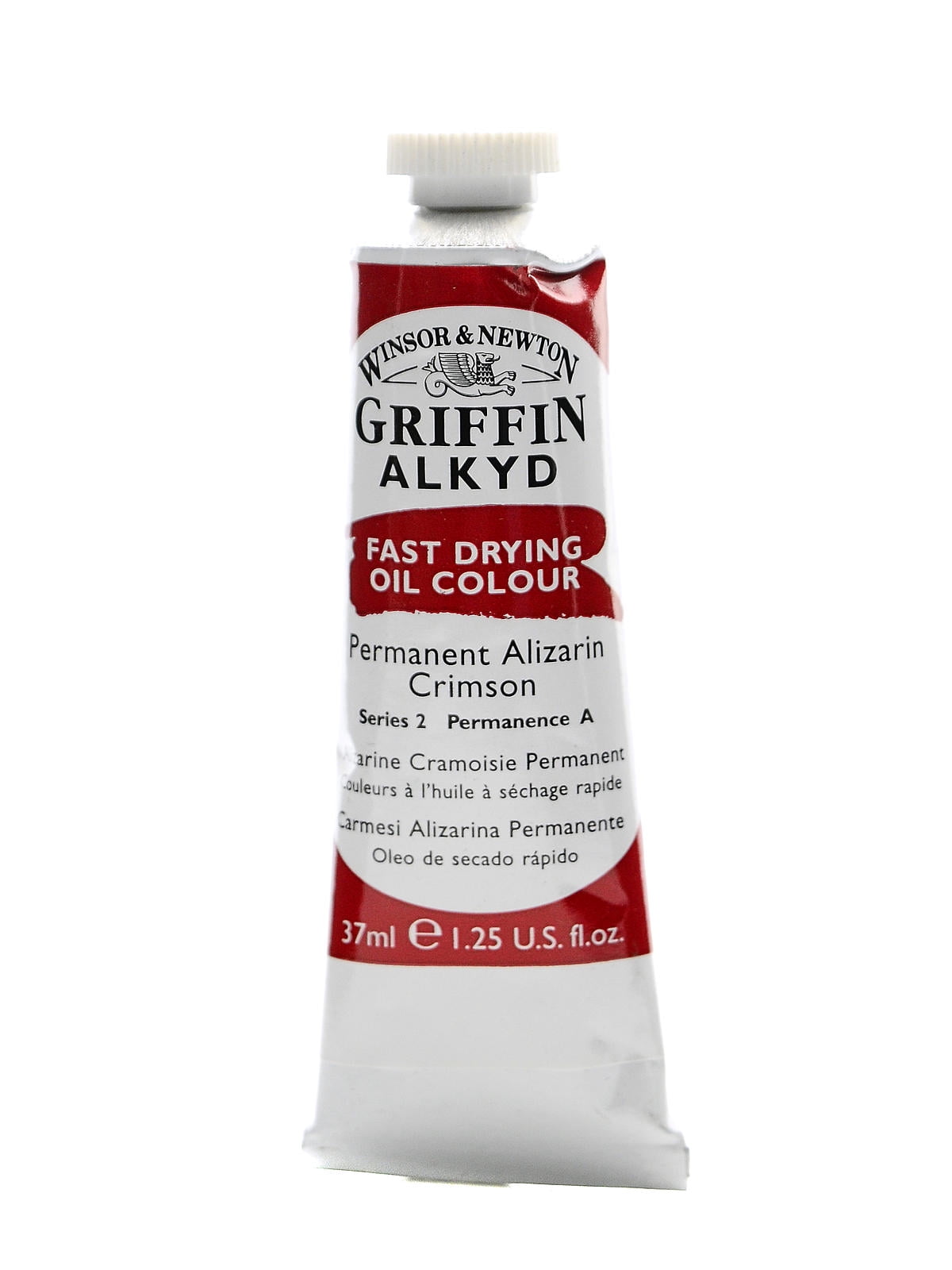 Winsor & Newton Griffin Alkyd Oil Colors, 4, 37 mL, Alizarin Crimson ...