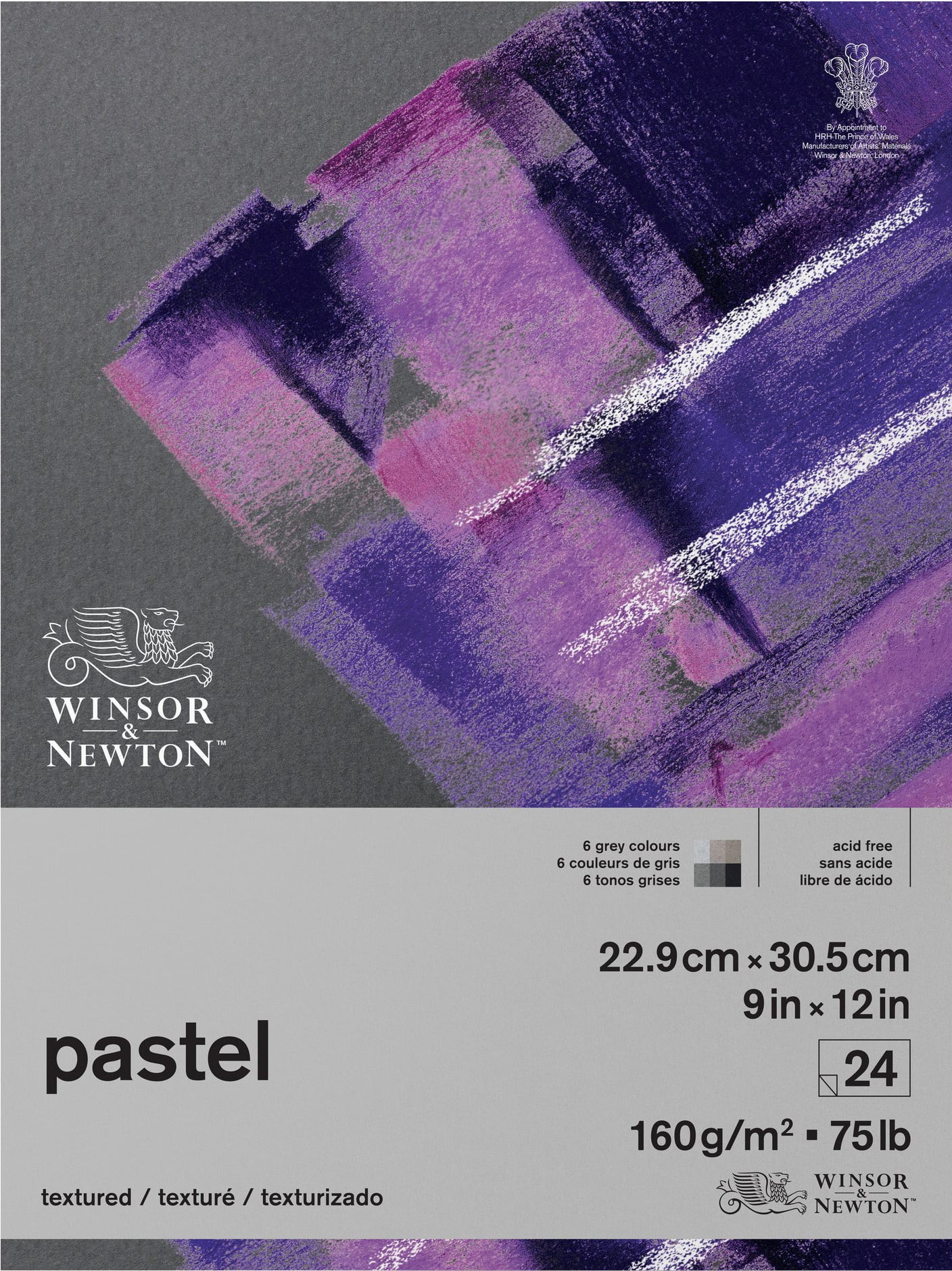 Winsor & Newton Pastel Paper Pad - Grey, 9" x 12", 24 Sheets - Walmart.com