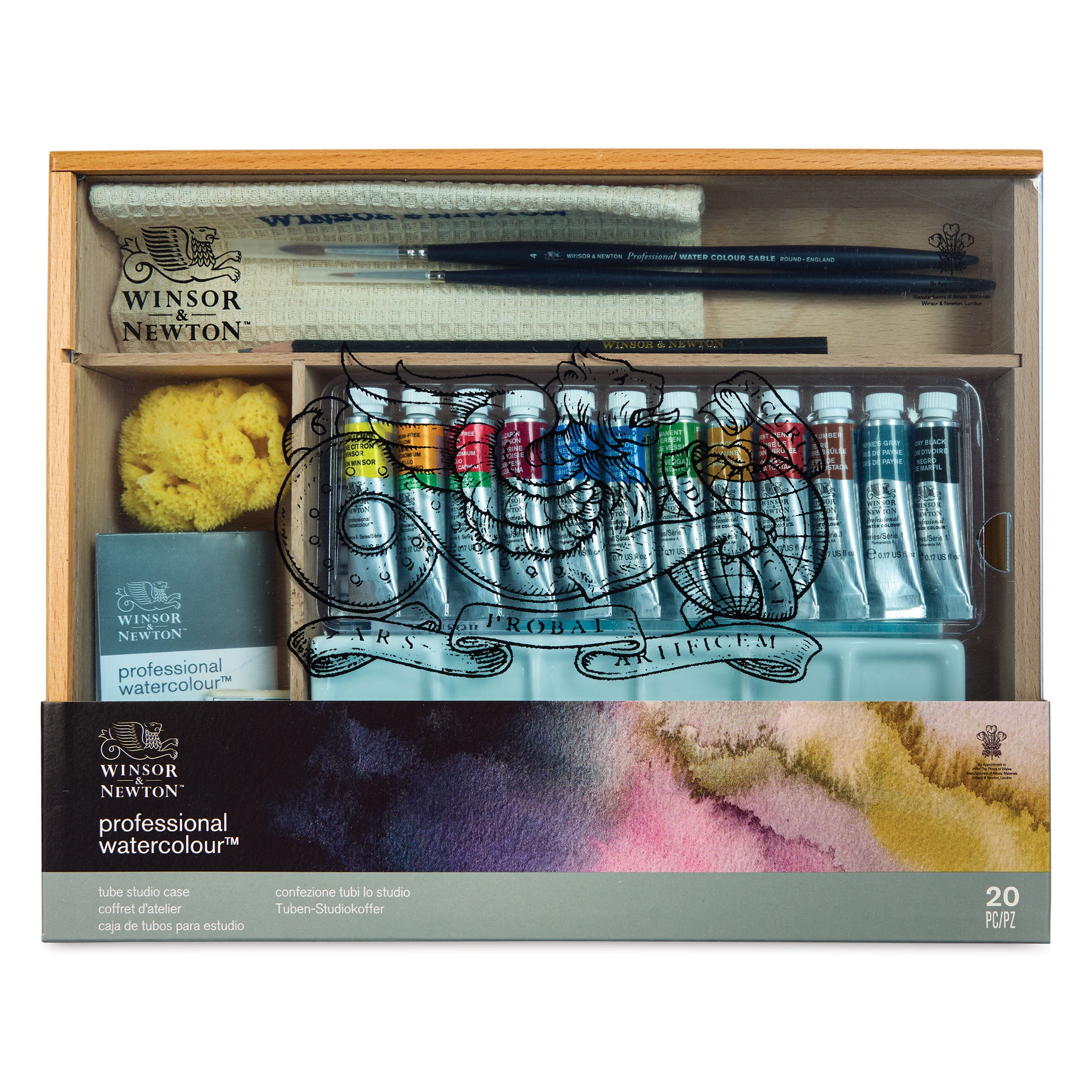 Winsor & Newton Professional Watercolor - Set of 12, Studio Case, 5 ml ...