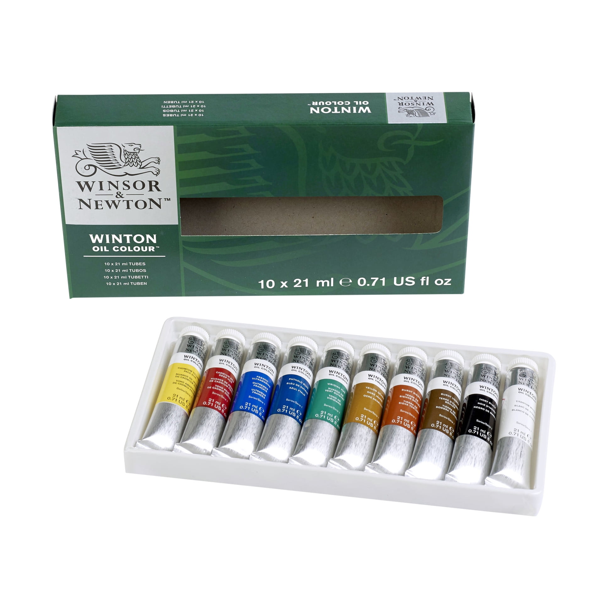Winsor & Newton Artist's Winton Oil Paint Set, Medium, Assorted Colors ...