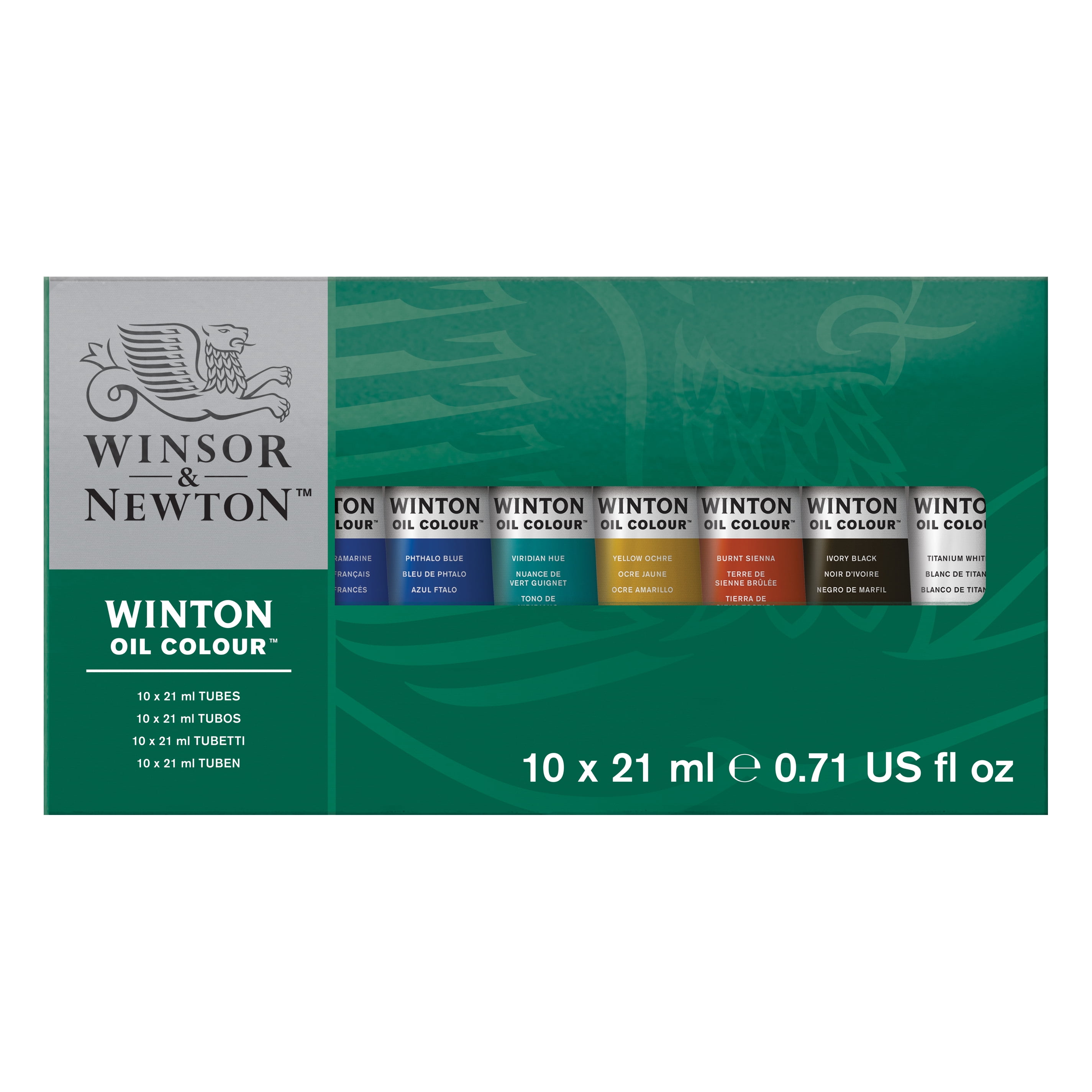Winsor & Newton Winton Oil Color Set, 0.7 Ounce Tubes, Assorted Colors ...