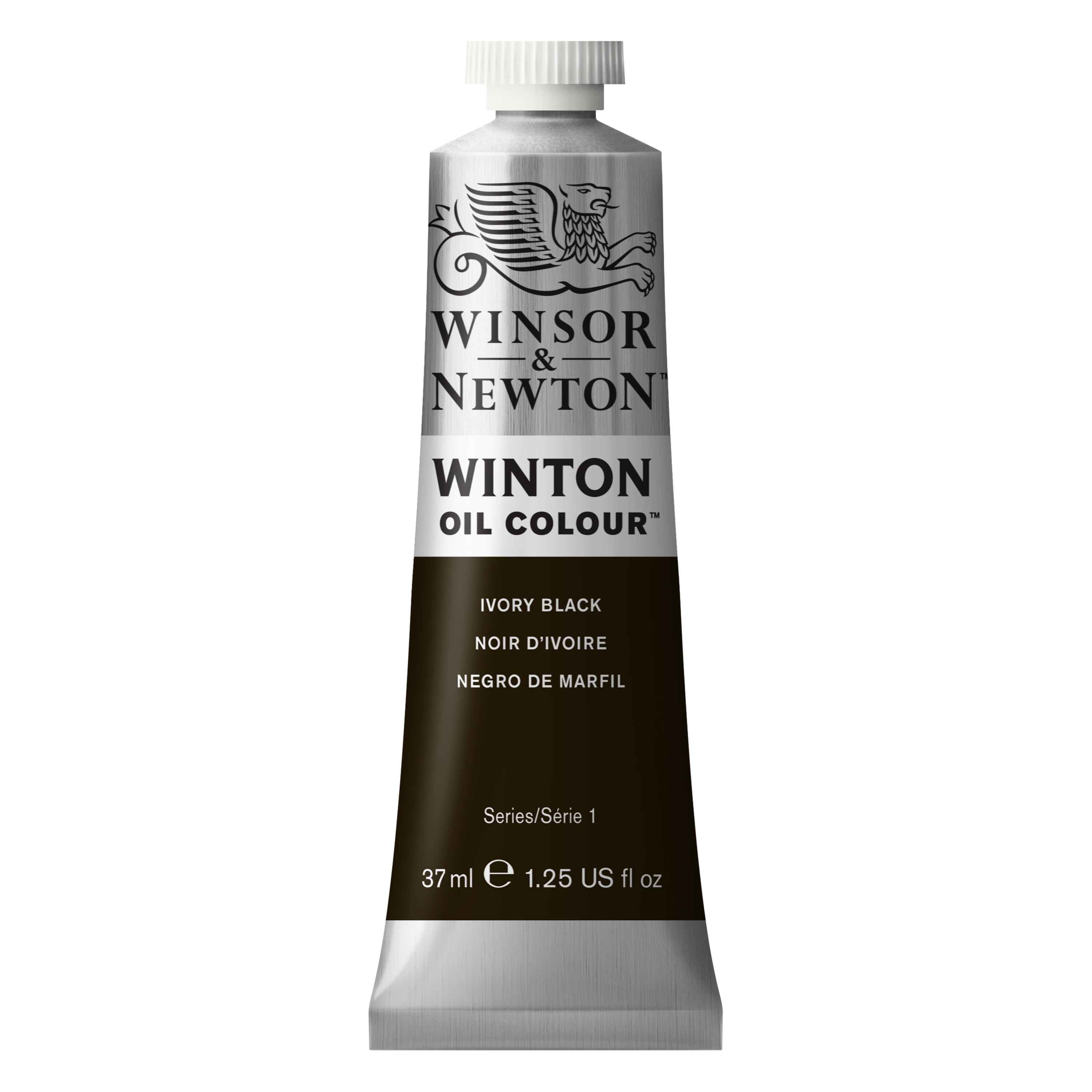Winsor & Newton, Oil Colour Tube, 37ml, Ivory Black - Walmart.com