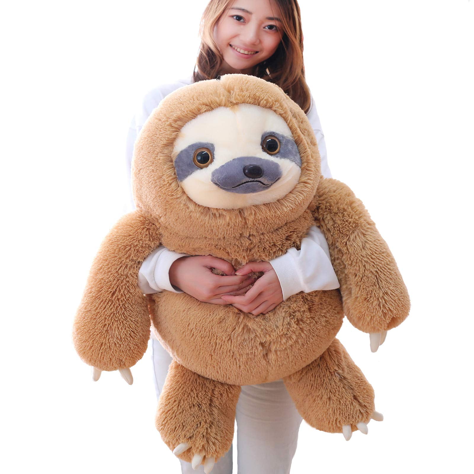 Winsterch Giant Sloth Stuffed Animal Toy, Large Plush Sloth Gifts Baby ...