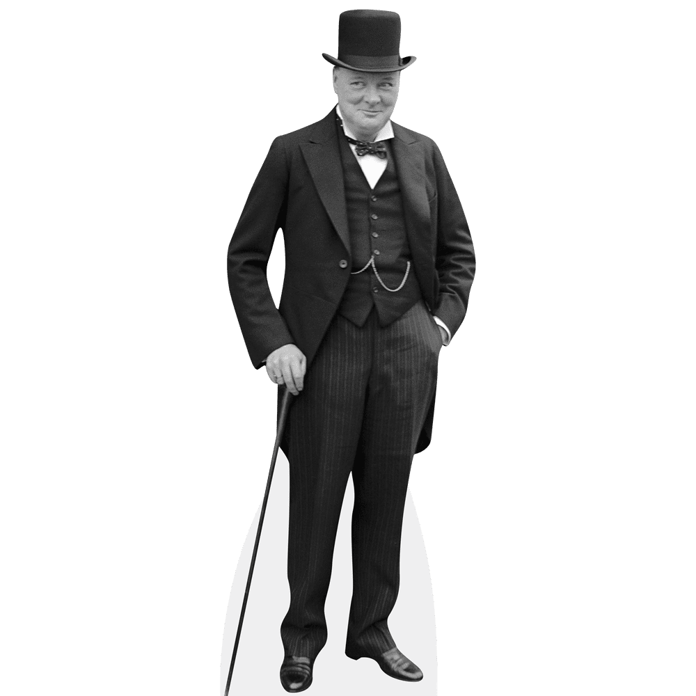 Winston Churchill (Cane) Mini Cardboard Cutout Standee - Walmart.com