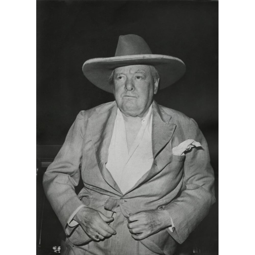 Winston Churchill Casually Dressed On Vacation In Italy. He Was At The ...