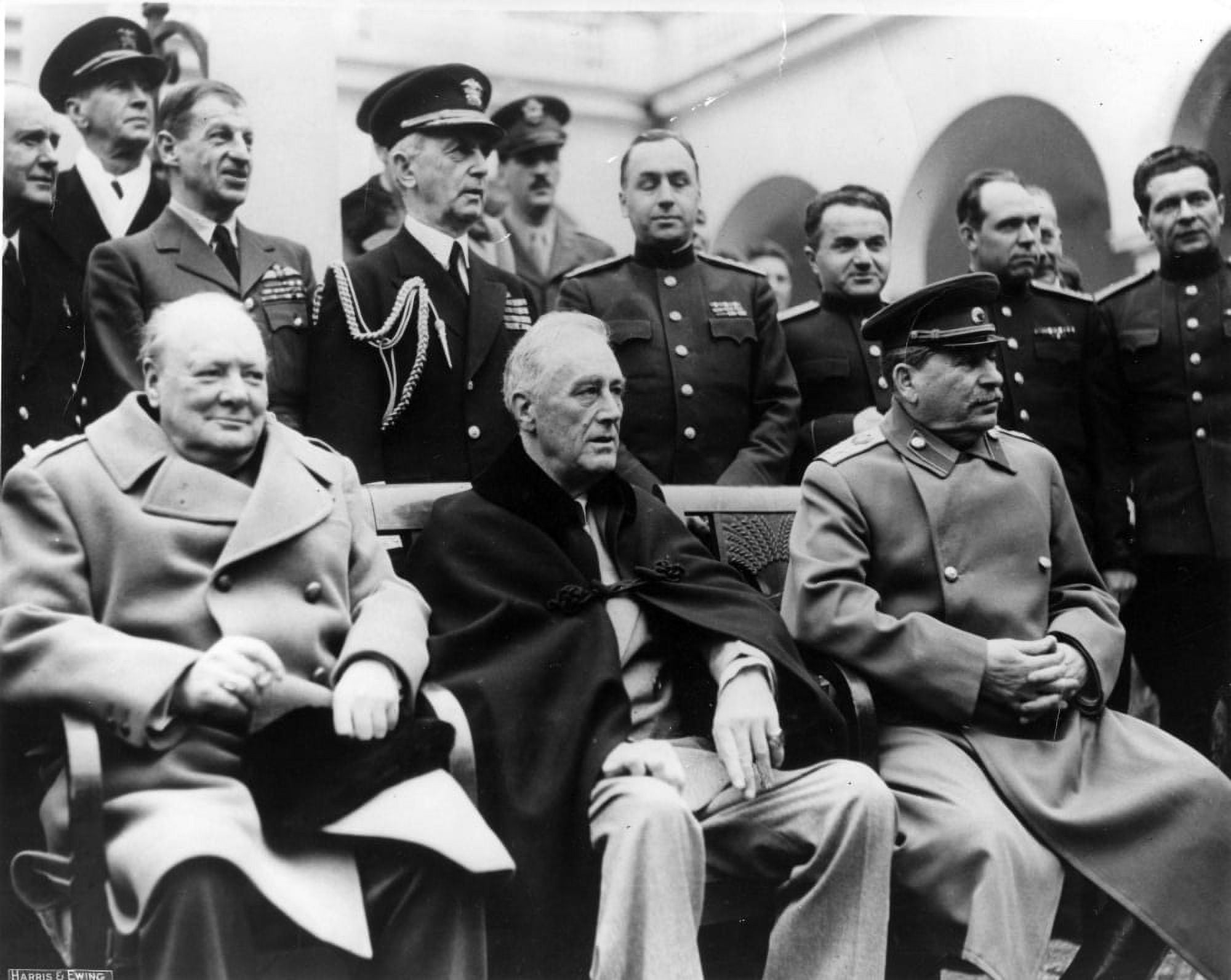 Winston Churchill, Franklin Roosevelt and Joseph Stalin at the Yalta ...