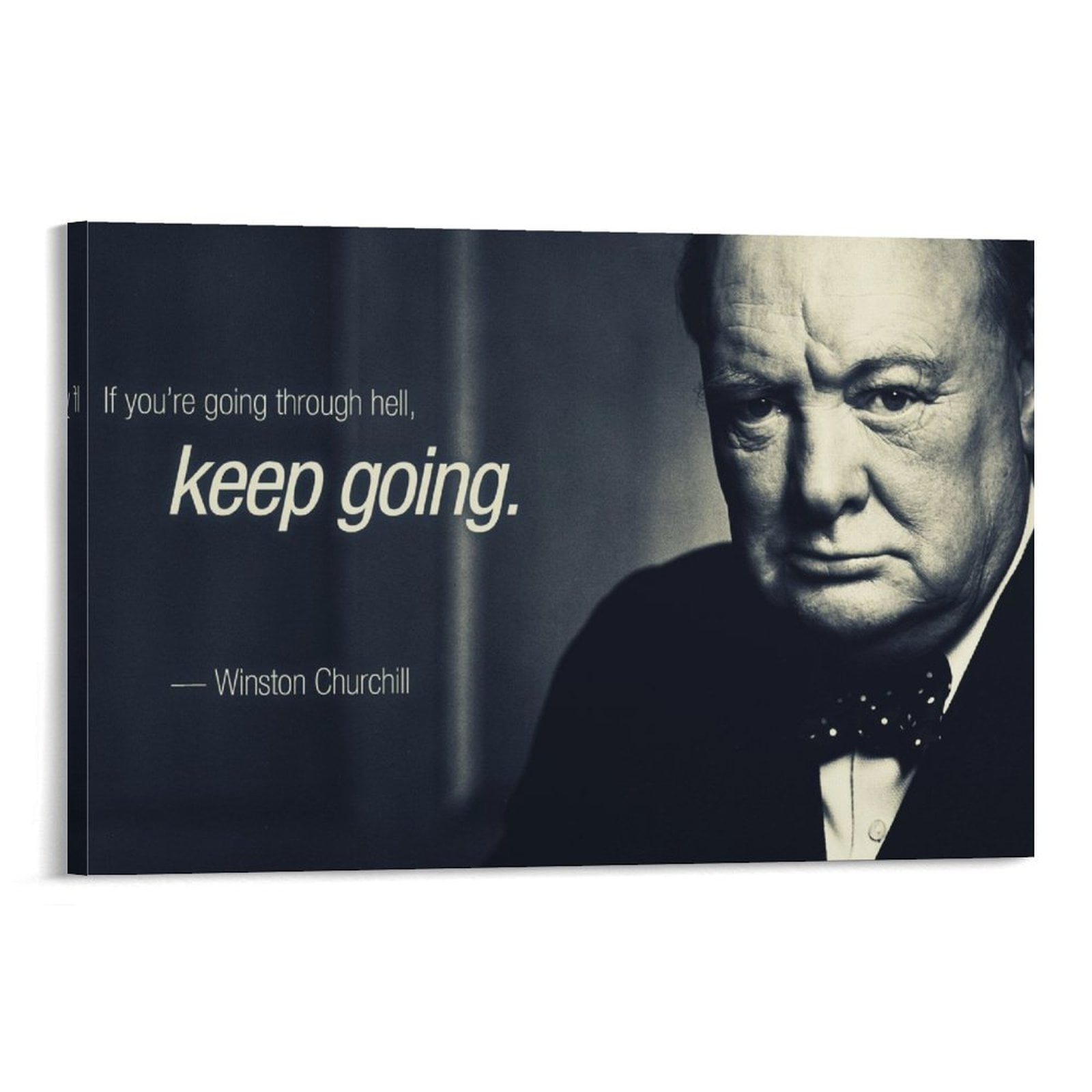 Winston Churchill General Motivational Poster Quote Inspirational ...