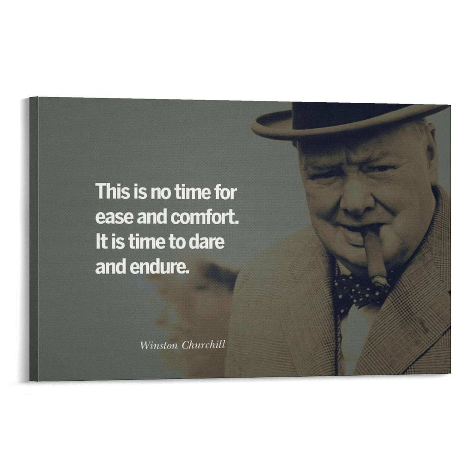 Winston Churchill Motivational Poster Quote Inspirational Canvas Art ...