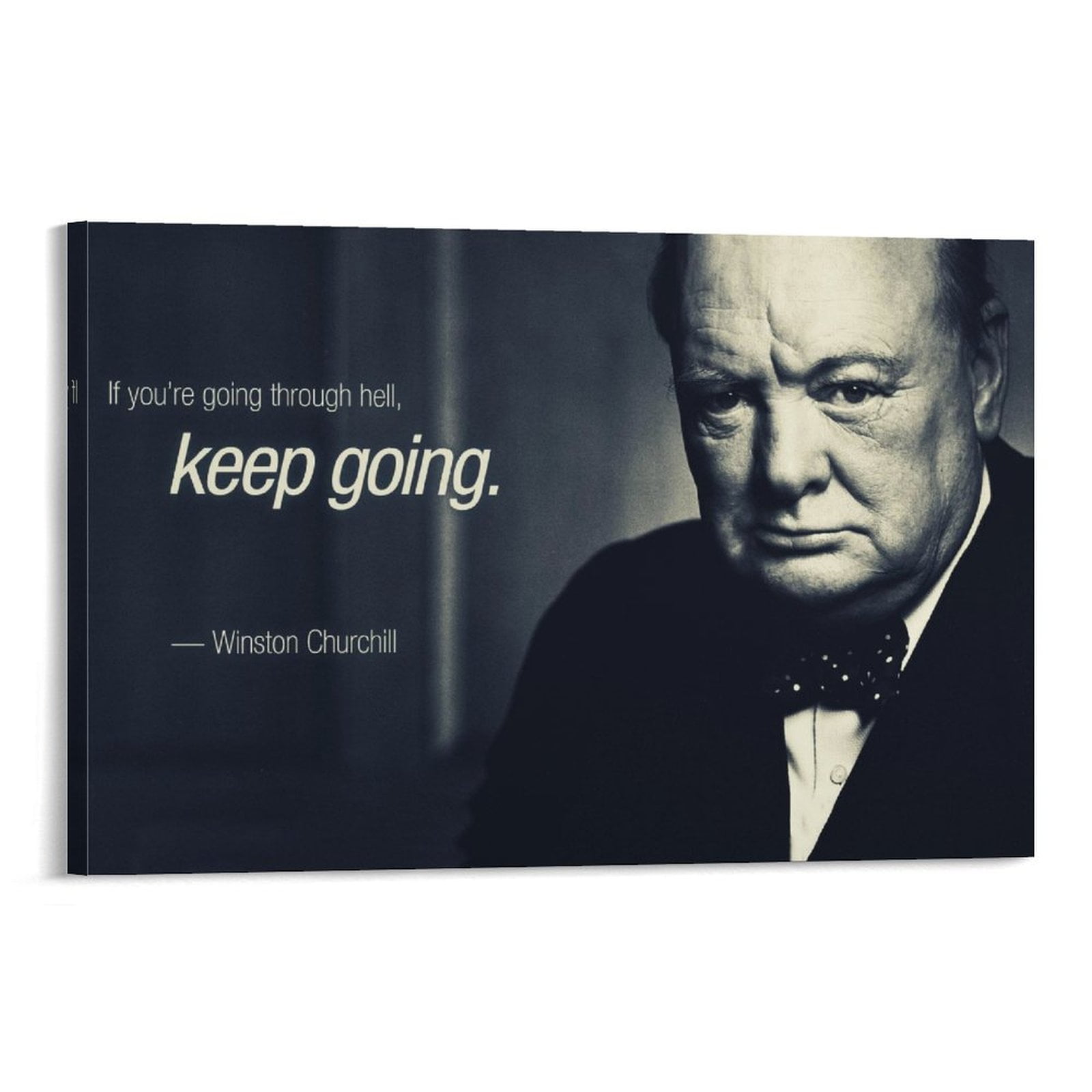 Winston Churchill Poster 2 Canvas Wall Art Prints Poster Gifts Photo ...