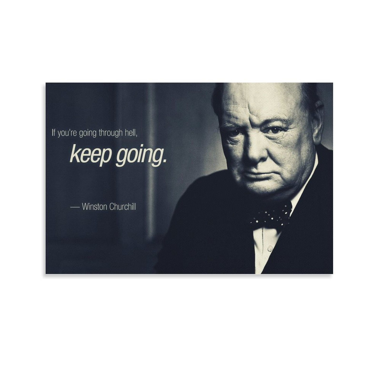 Winston Churchill Poster 2 Posters Wall Art Painting Canvas Gift Living ...