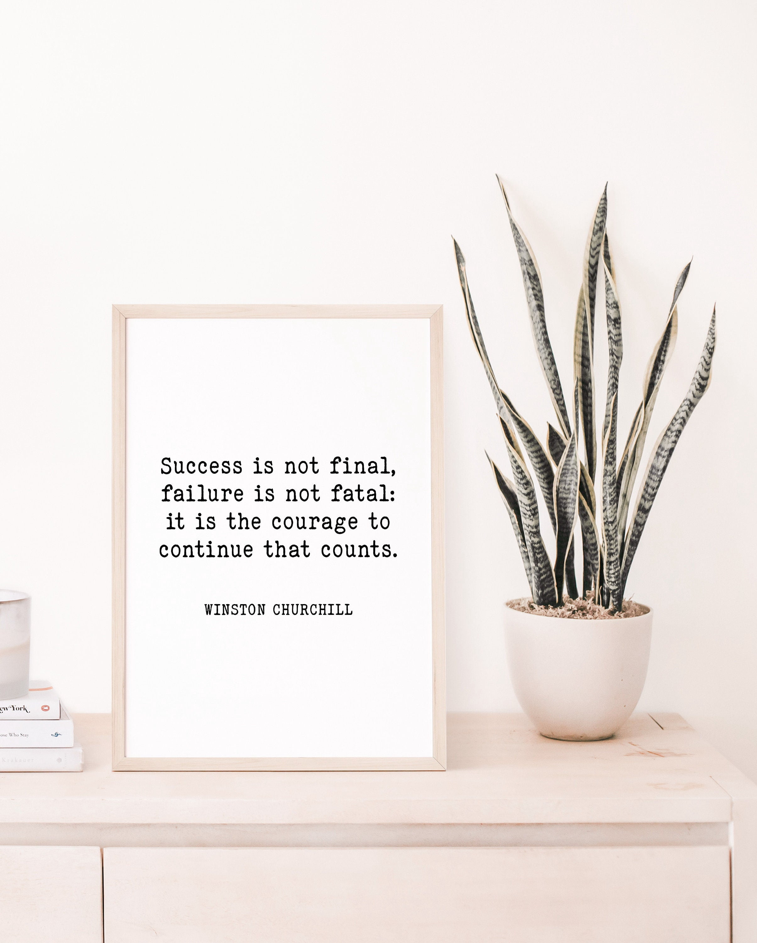 Winston Churchill Quotes Success Quote Inspirational Wall Art Quote ...