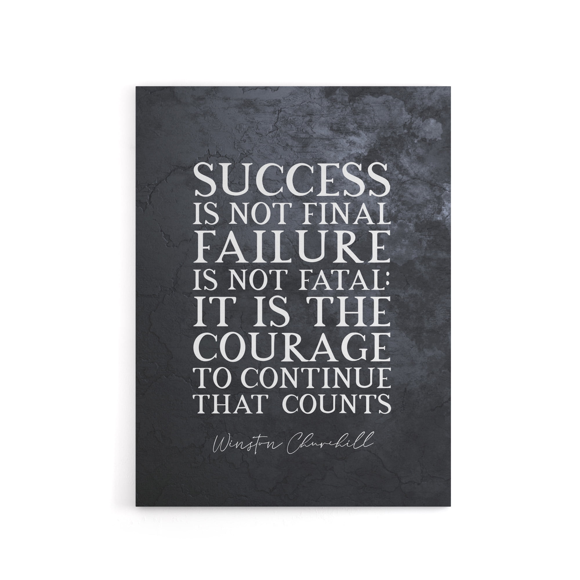 Winston Churchill Slate Quote Canvas Wall Art Print 12X16" - Walmart.com