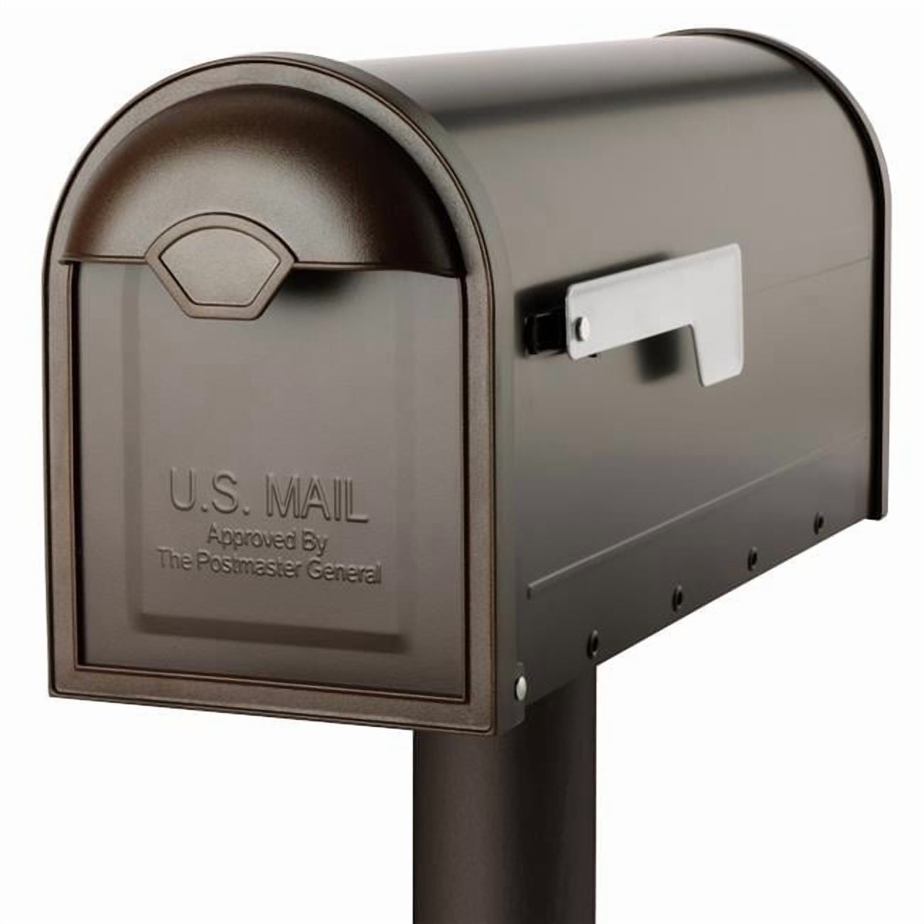 Winston Post Mount Mailbox - Rubbed Bronze - Walmart.com