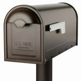 Winston Post Mount Mailbox - Rubbed Bronze - Walmart.com