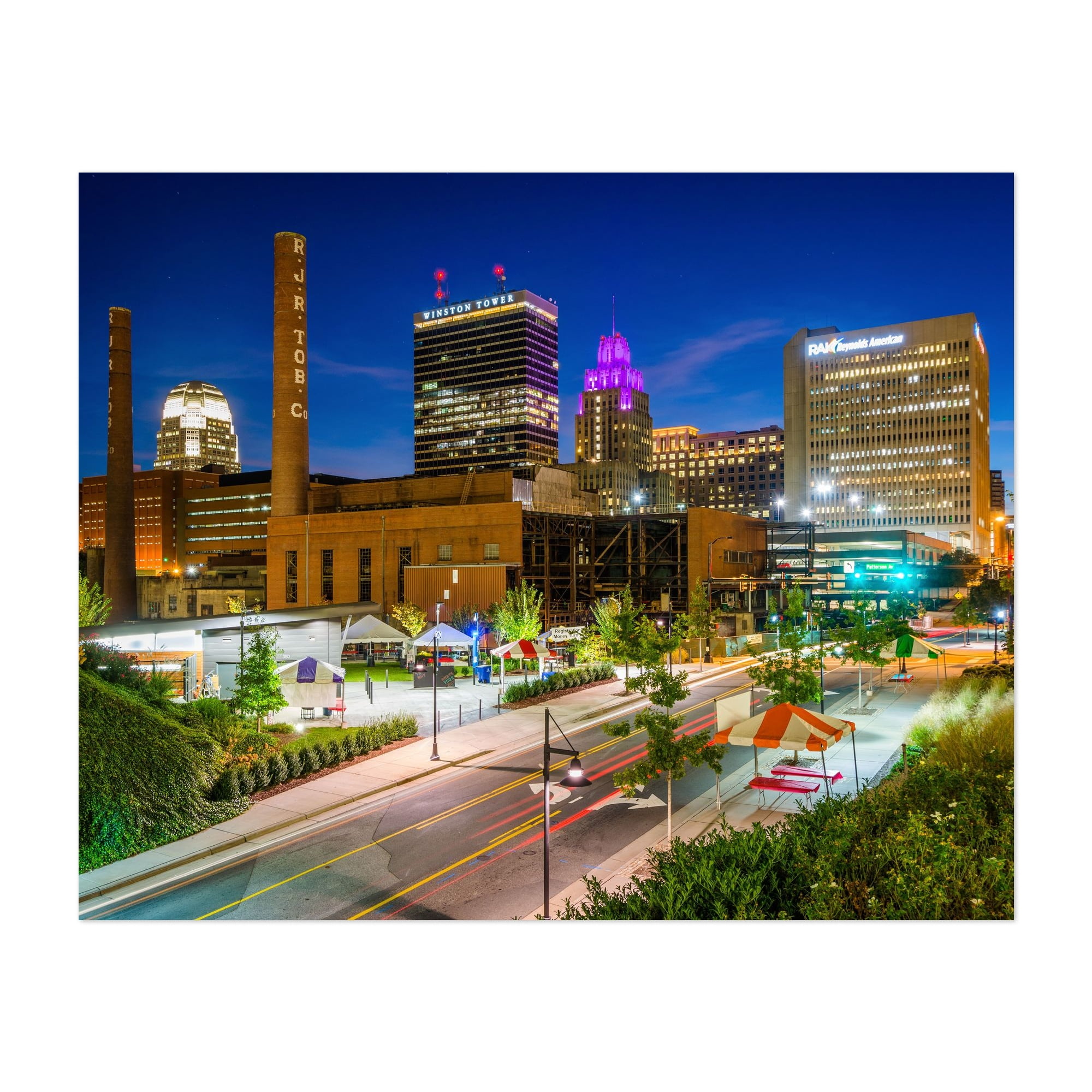 The Winston Salem Skyline - Winston-Salem North Carolina Photography ...