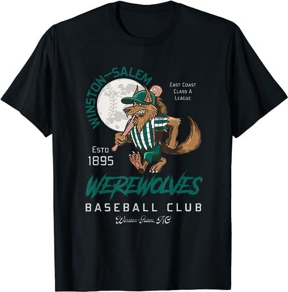 Winston-Salem Werewolves Retro Minor League Baseball Team T-Shirt ...