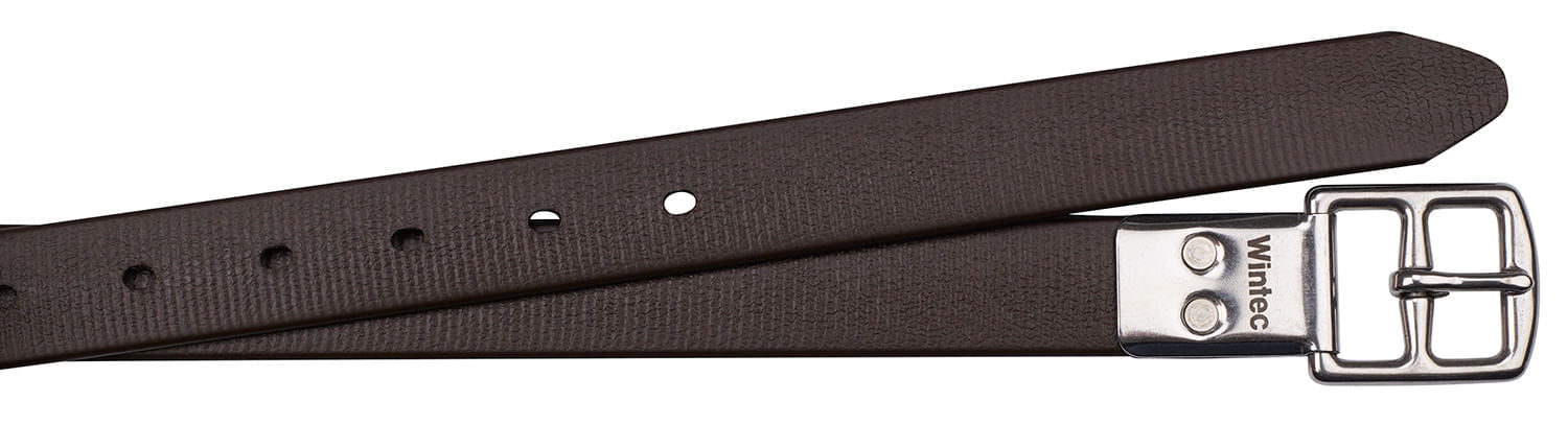 Wintec Slimline Stirrup Straps Size: 1 in x 48 in Color: Brown ...