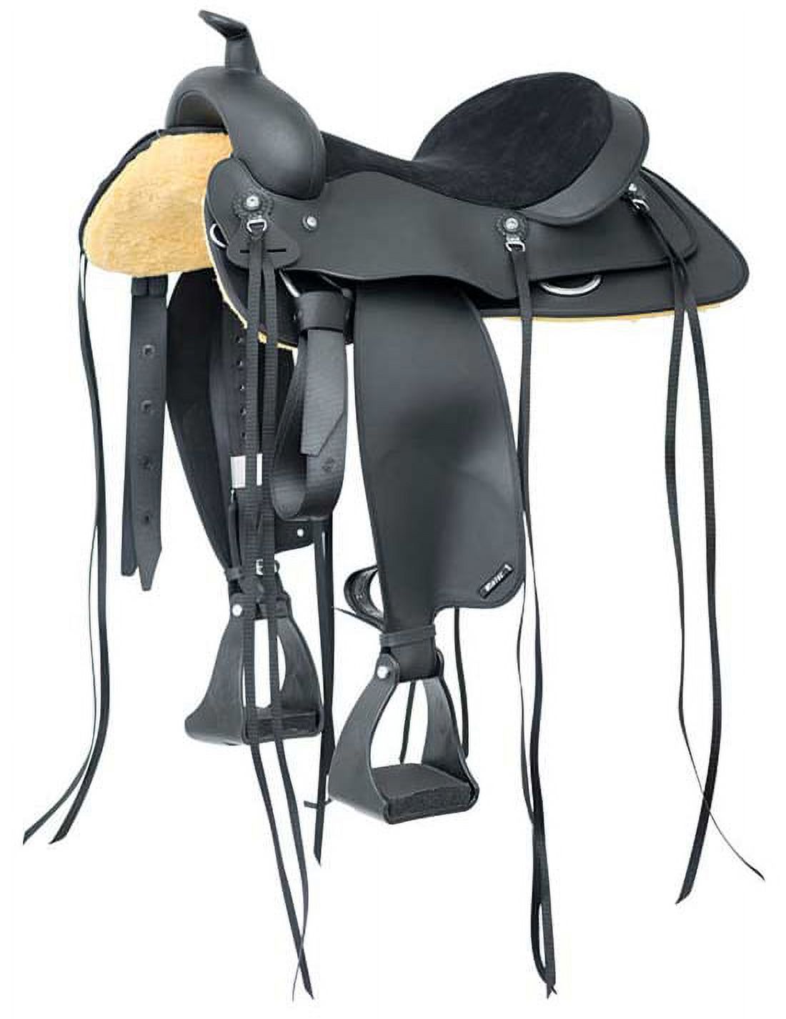 Wintec Trail Saddle Size: 14 in Color: Black - Walmart.com