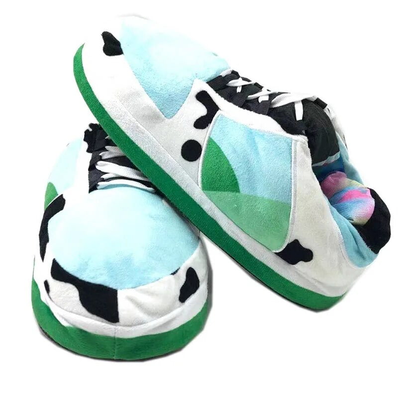 Winter 2021 New Warm Slippers Women Indoor Bread Shoes Woman Men One