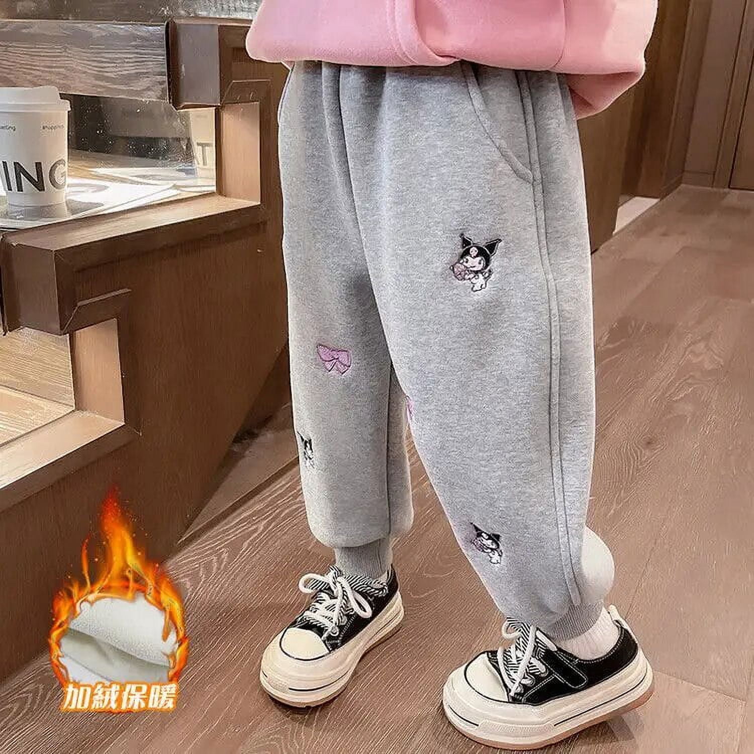 Winter 2023 Sanrio Stuff Kuromi Sweatpants Kids Fall Clothes Baby Anime ...