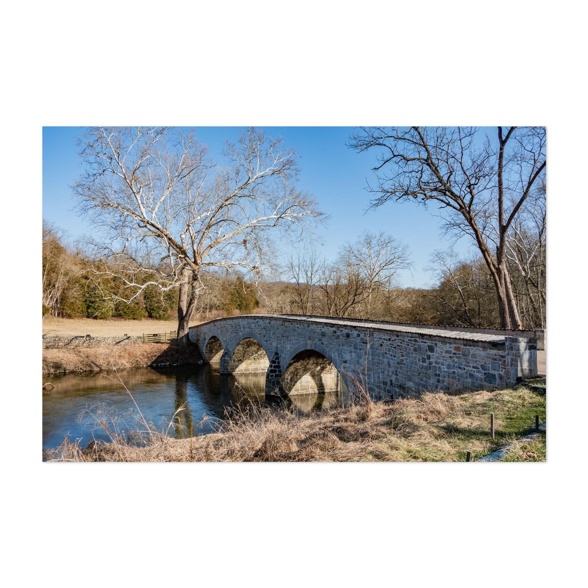 A Winter Afternoon at the Burnside Bridge - Sharpsburg Maryland Photography Bridge Rural ...