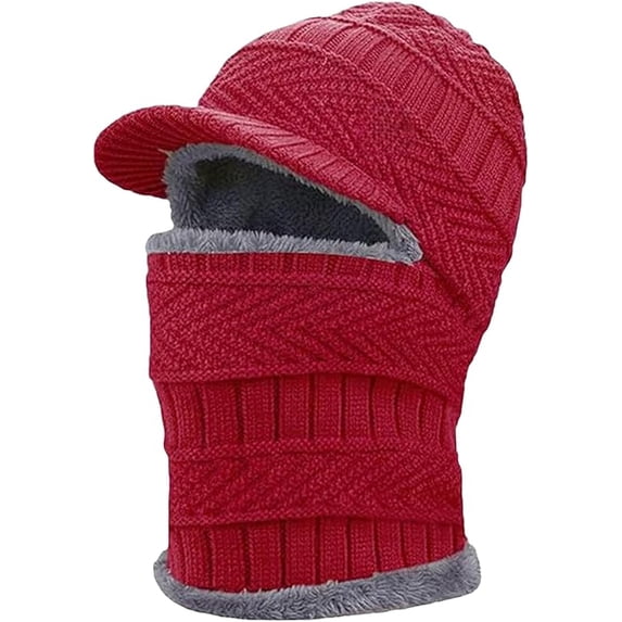 Winter All-Around Beanie Full Coverage with Mask & Earflaps, Stop Cold ...