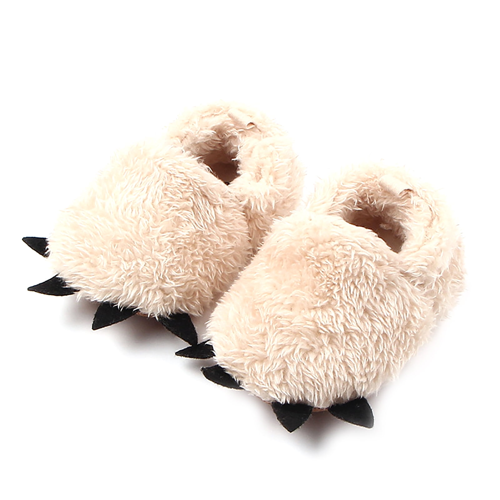 Winter Baby Boys Girls Animal Plush Bear Paw Claw Toddler Shoes Infant Prewalker,Anti-Slip Soft ...