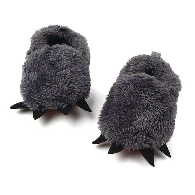 Winter Baby Boys Girls Animal Plush Bear Paw Claw Toddler Shoes Infant Prewalker,Anti-Slip Soft ...