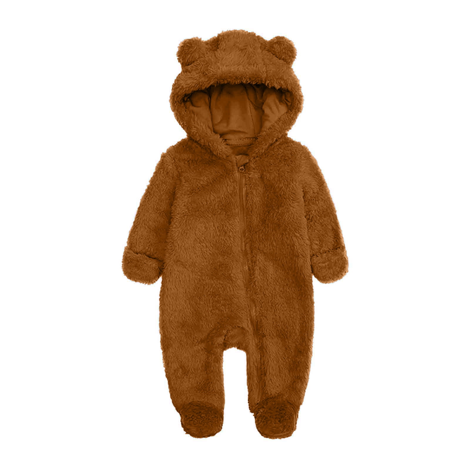 ZyeKqe Winter Baby Clothes Warm Fleece Thick Onesie Ear Hooded ...