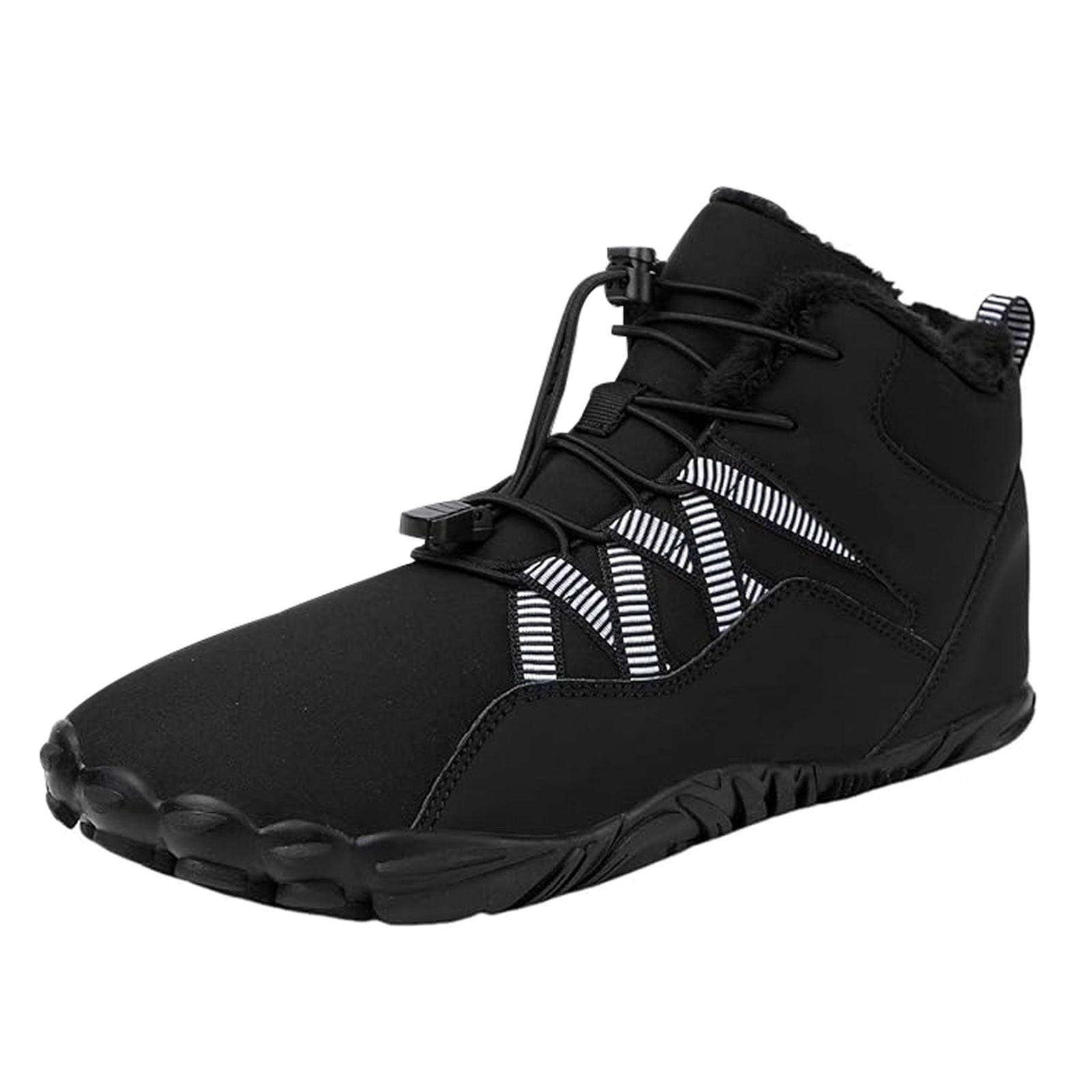 XIMIN Winter Barefoot Hiking Boots Slip On Warm Zero Drop Snow Boot ...