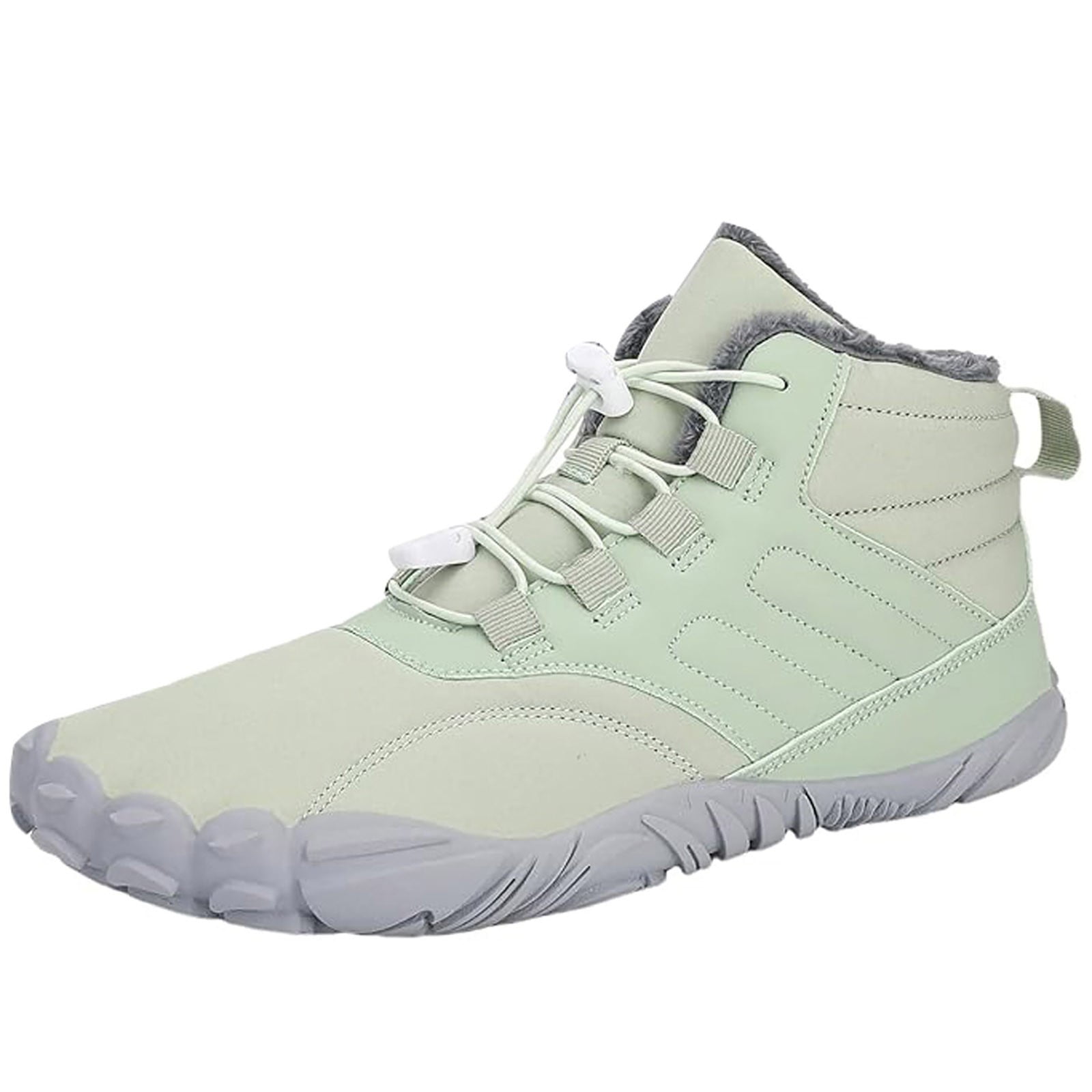 XIMIN Winter Barefoot Hiking Boots Slip On Warm Zero Drop Snow Boot ...