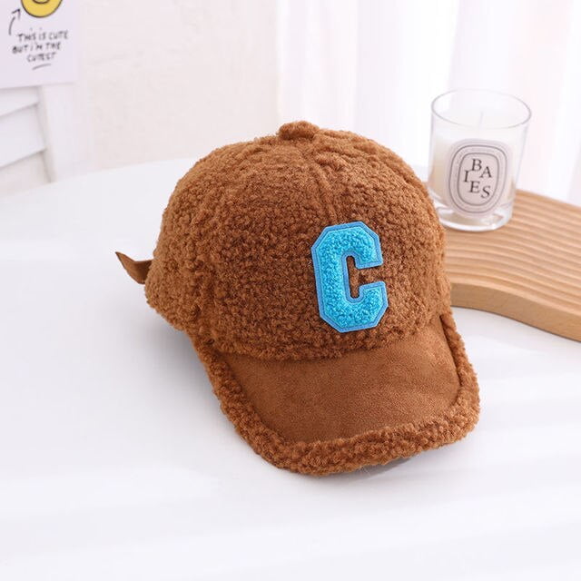 Winter Baseball Cap for Children Boy Girl Winter Cap 3-8 years Kids ...