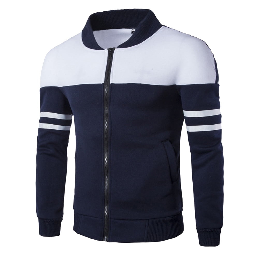 Winter Blue Jackets For Men Fashion Men'S Autumn Zipper Sportswear ...