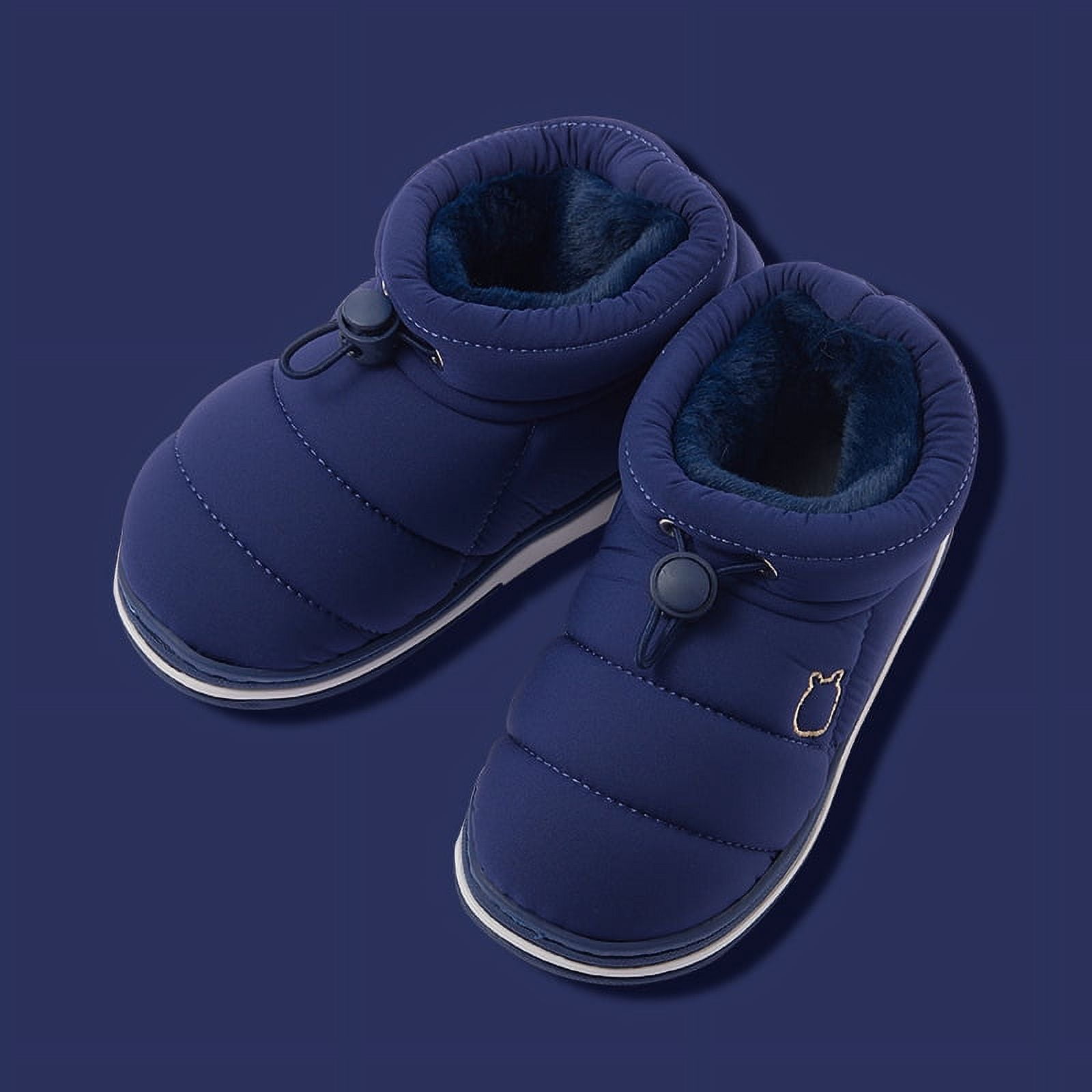 Winter Boots Kids Lightweight Outdoor Hiking Warm Snow Boot Faux Fur ...