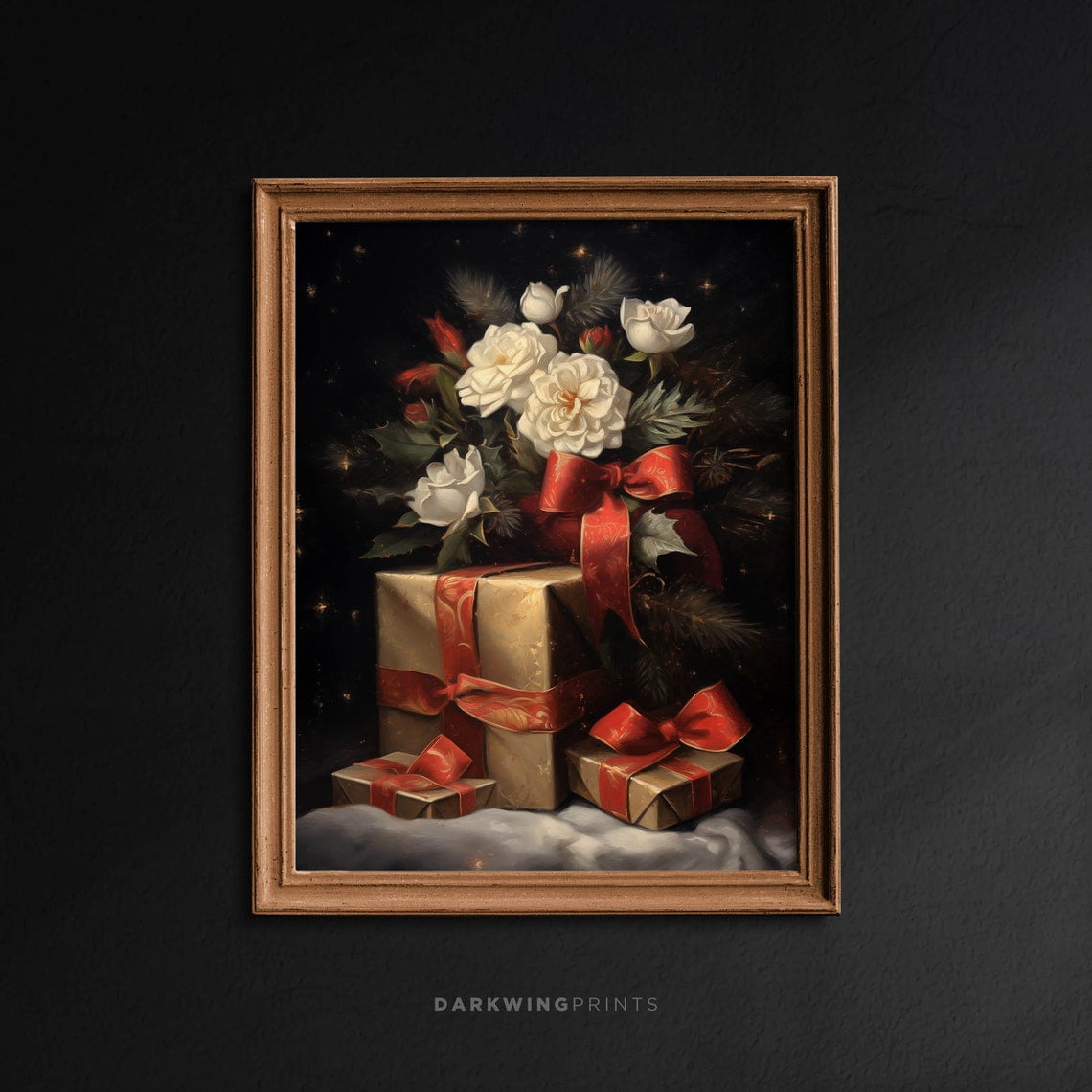 Winter Boxes Still Life, Vintage Winter Wall Art, Winter Decor, Winter ...