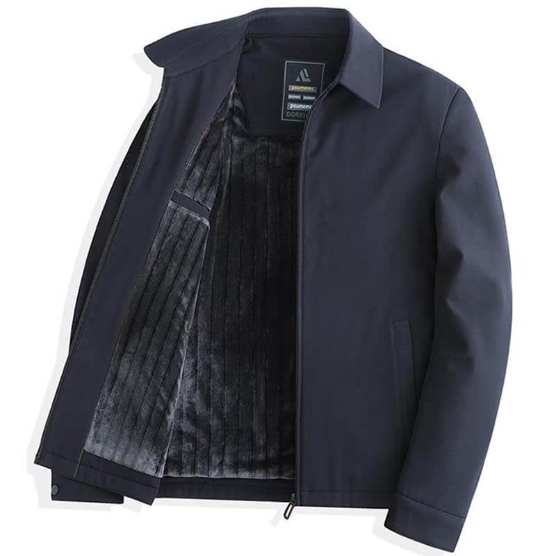 Winter Business Casual Men's Lapel Jacket - Fleece Jacket - Walmart.com