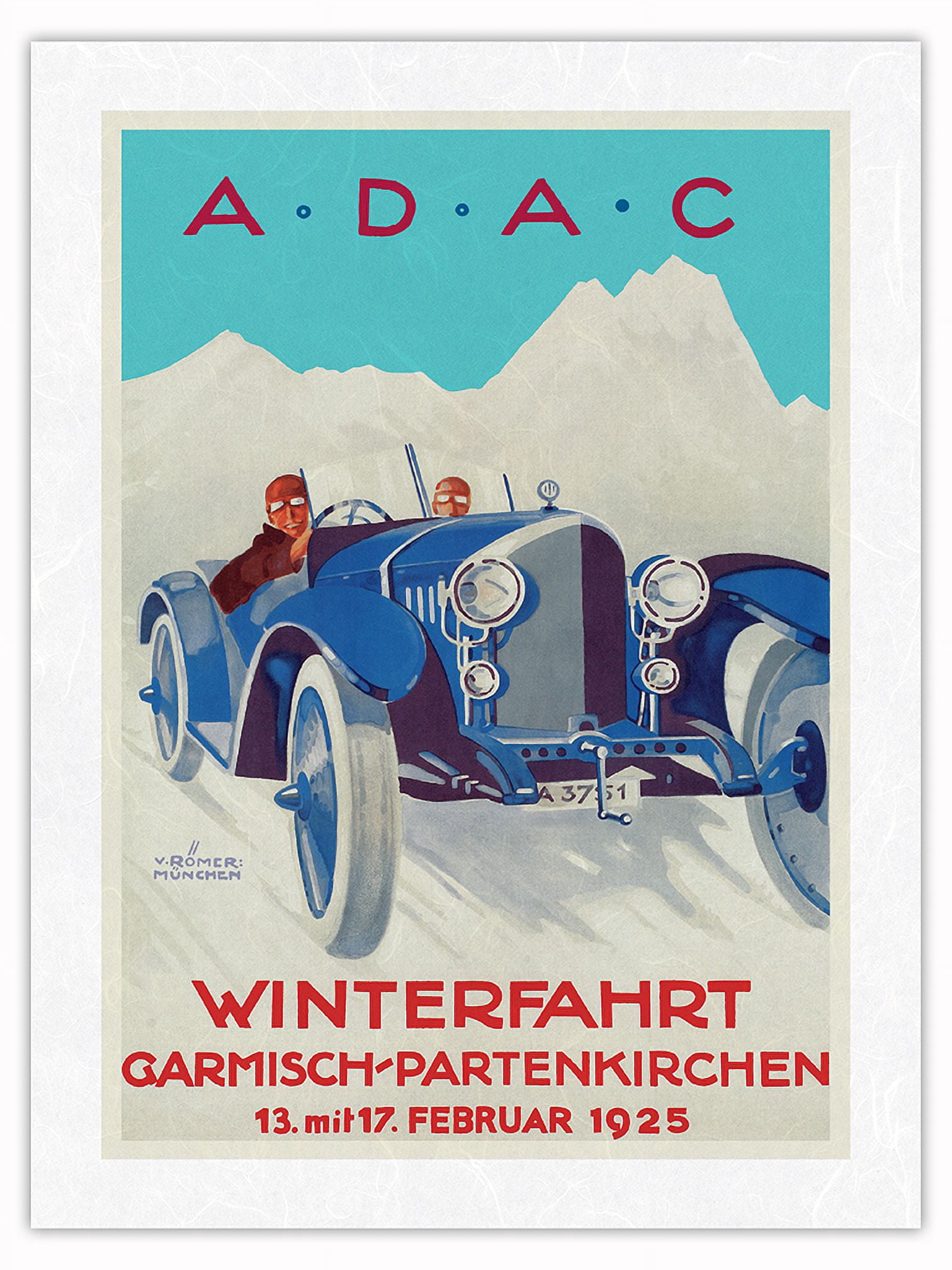 Winter Car Race - Garmisch-PartenKirchen Germany - A.D.A.C. Automobile ...