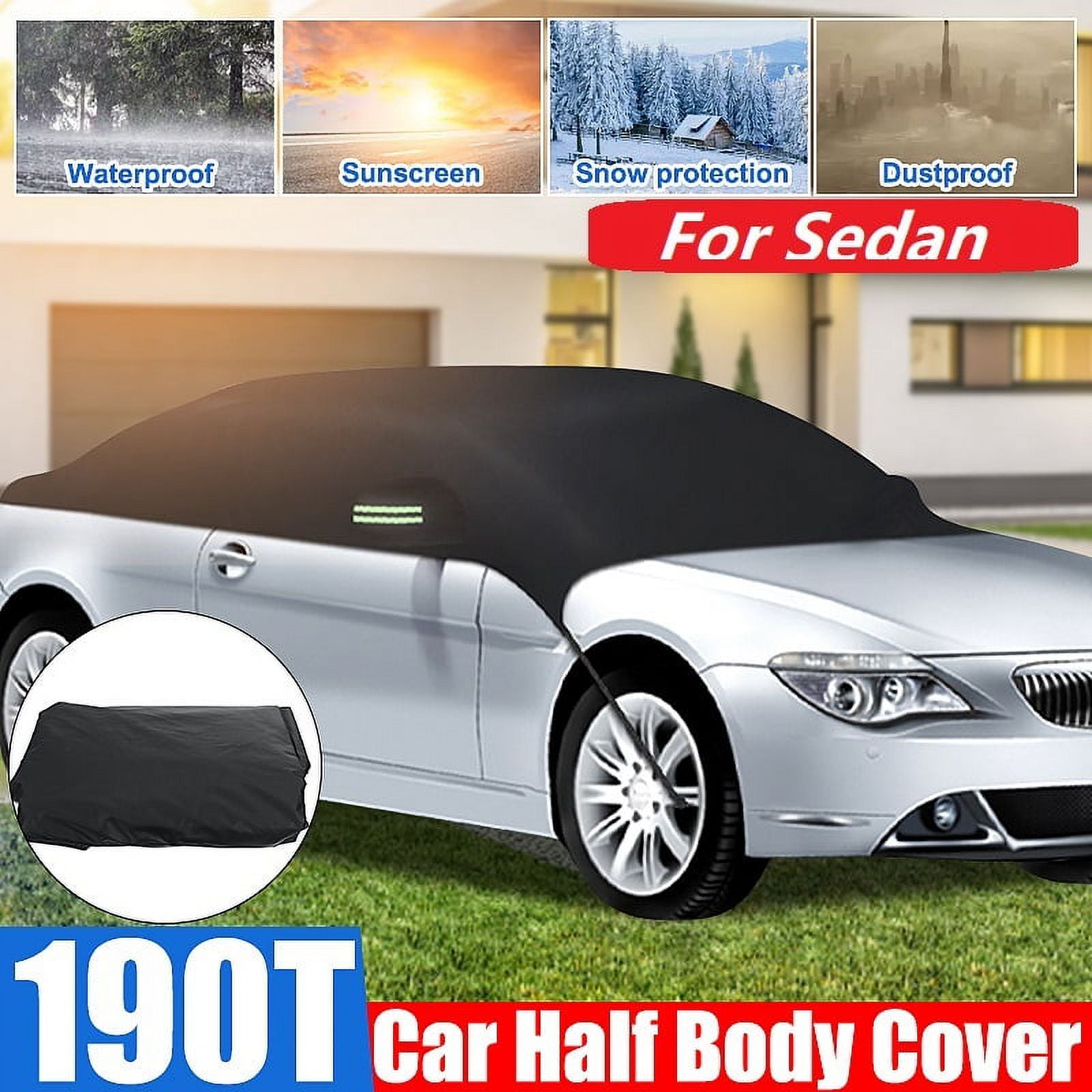 Winter Car Windshield Snow Cover, Half Car Top, Ice & Snow Removal, UV ...