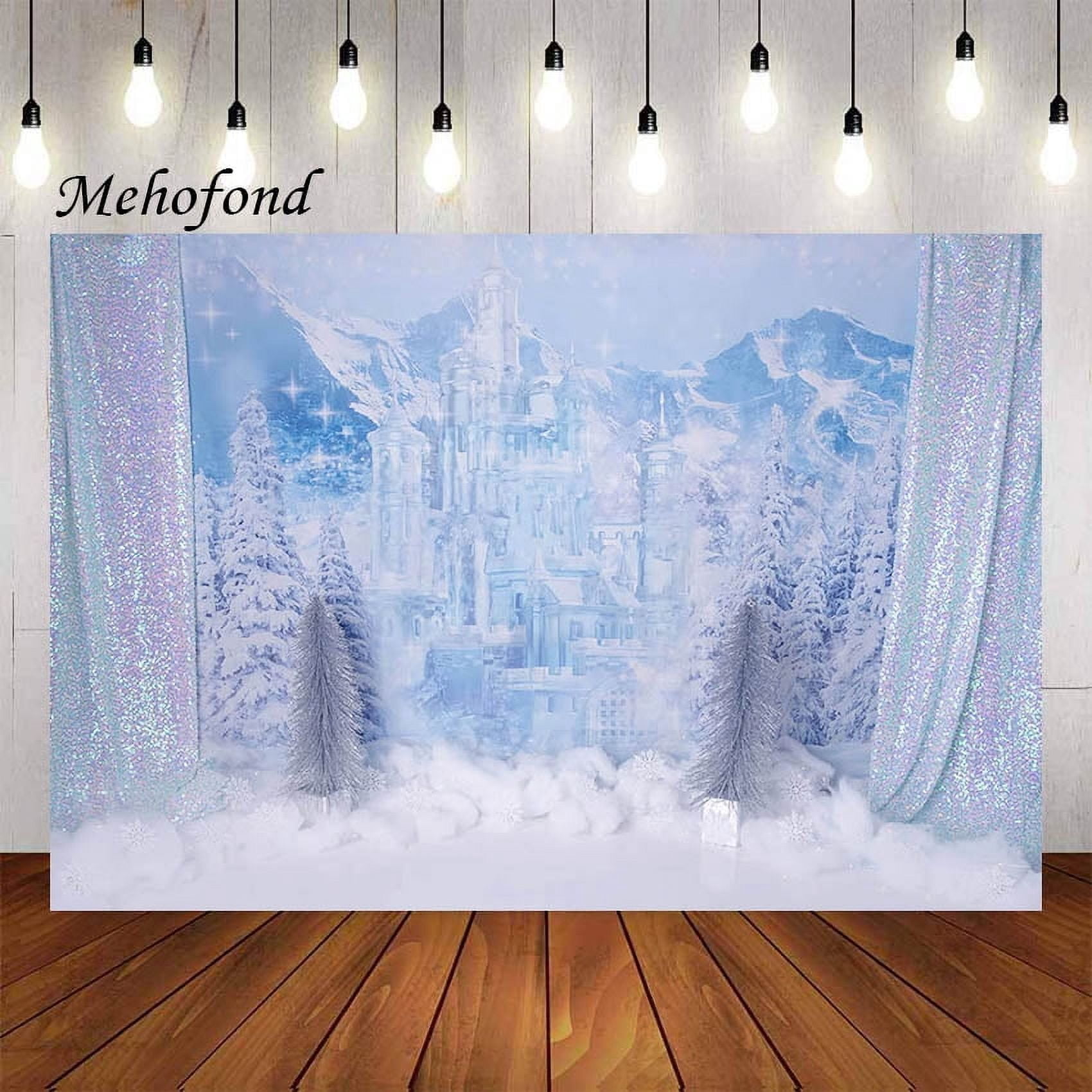 Winter Castle Forest Snow Mountian Pine Tree Kids Birthday Party ...