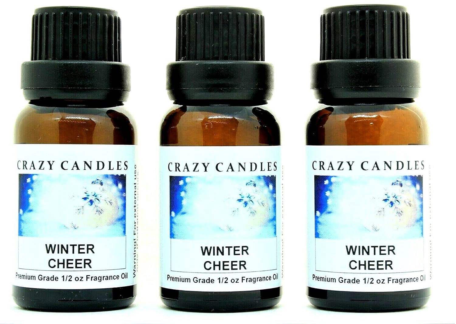 Winter Cheer (Made in USA) 3 Bottles 1/2 Fl Oz Each (15ml) Premium ...