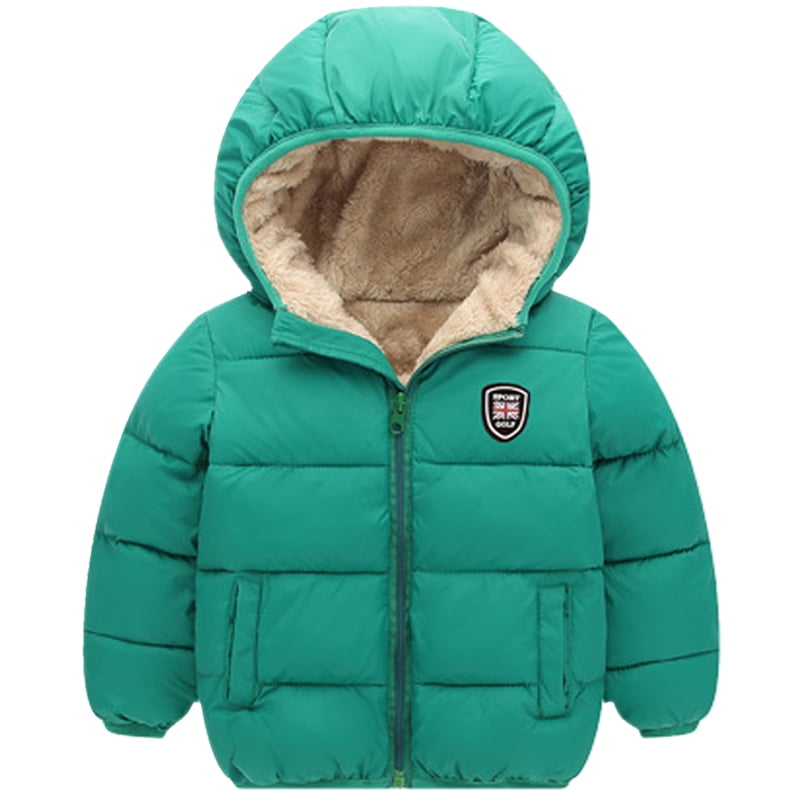Winter Children Kid's Boy Girl Warm Hooded Jacket Coat Cotton-padded Jacket Parka Overcoat Thick ...