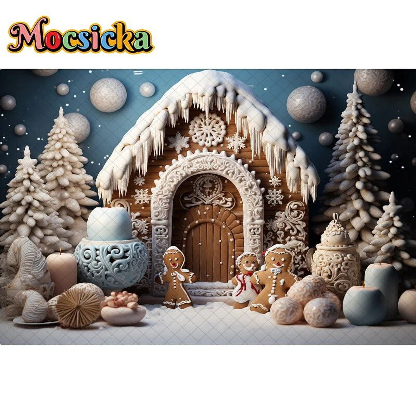 Winter Christmas Arch Backdrop Photography Kids Portrait Cake Smash ...