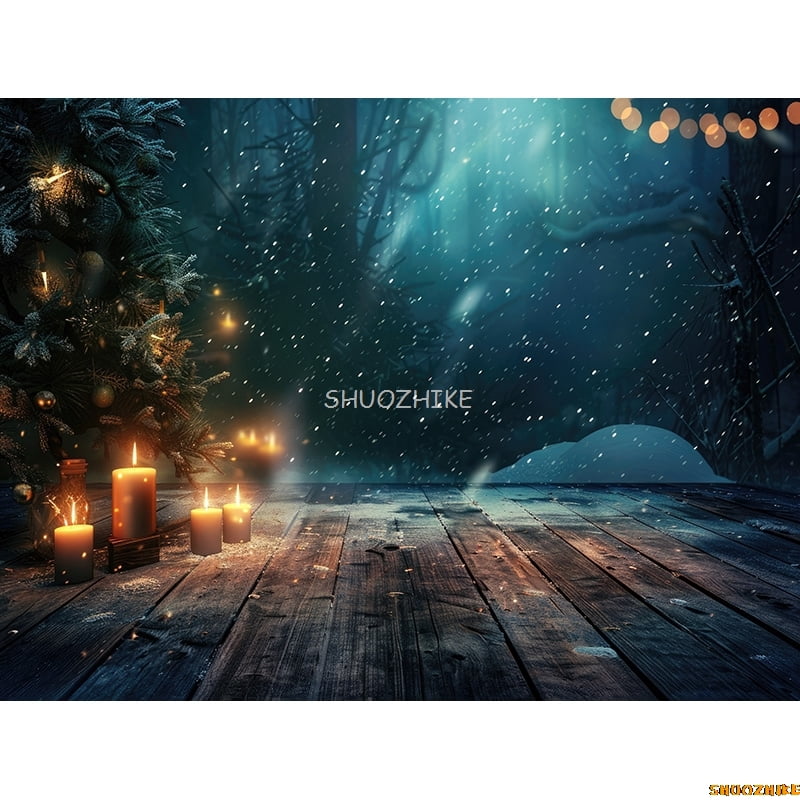 Winter Christmas Eve Festival ration Living Room Photography Backdrops ...