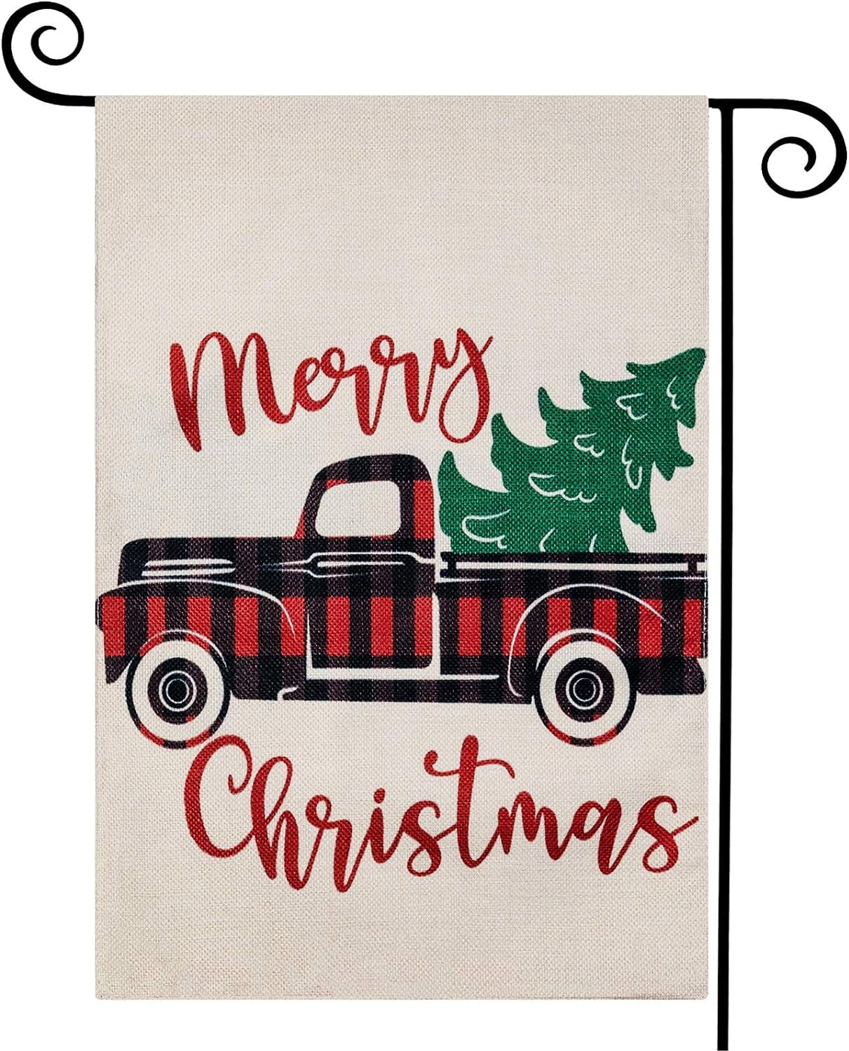 Winter Christmas Garden Flag for Patio Vertical Double Sided Merry ...