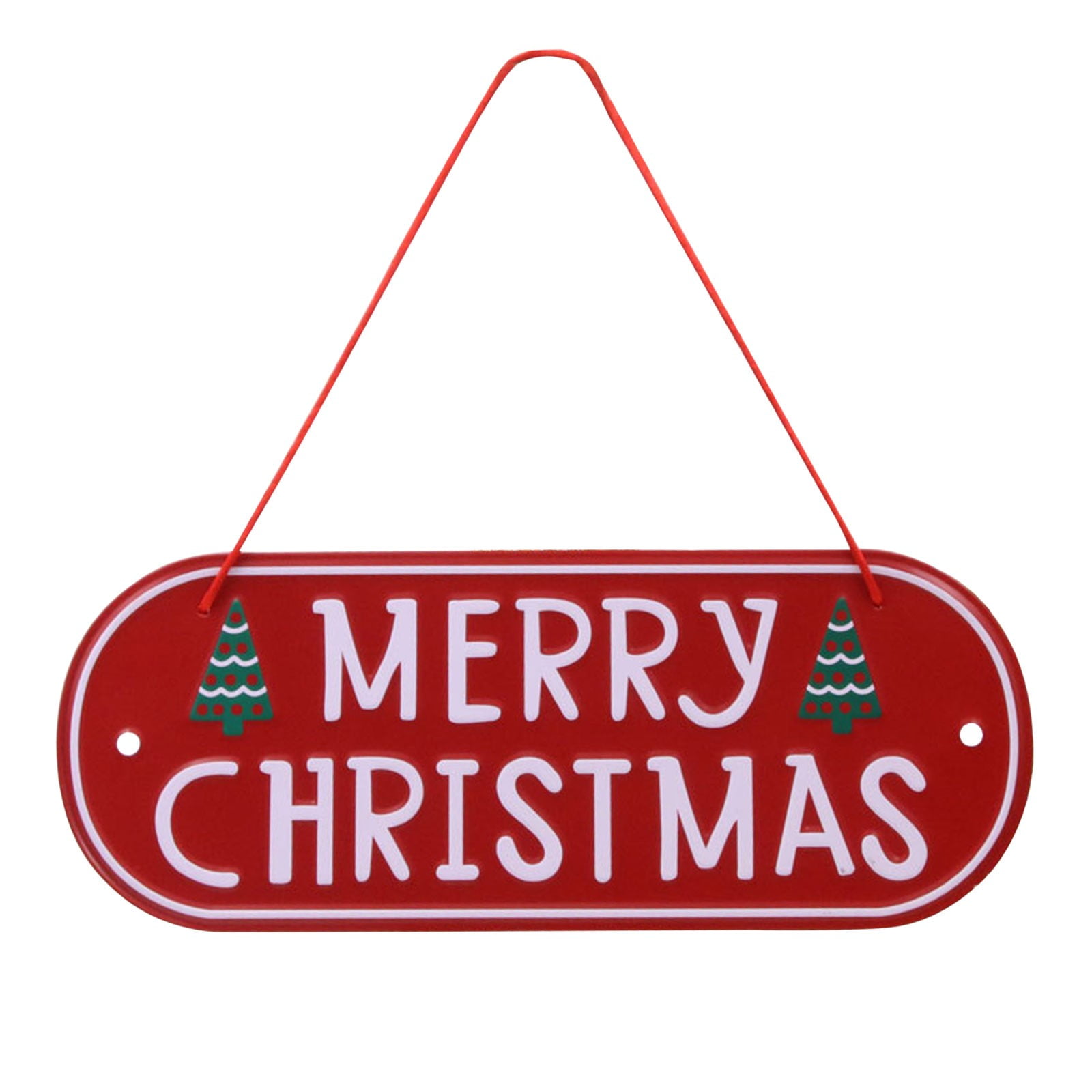 Winter Christmas Ornaments Christmas Plaque Sign Metal Iron Christmas ...